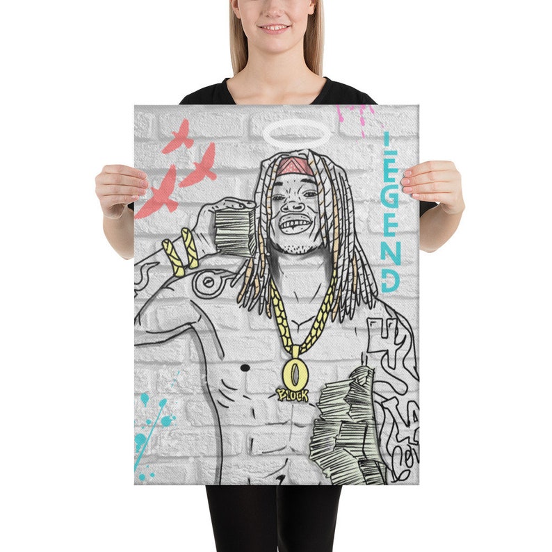 King Von Canvas RIP King Von Art Print Rapper Poster Hip | Etsy UK