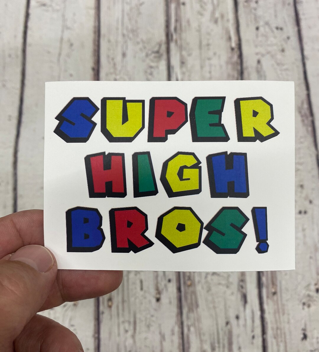Super High Bros Vinyl Sticker/decal. - Etsy