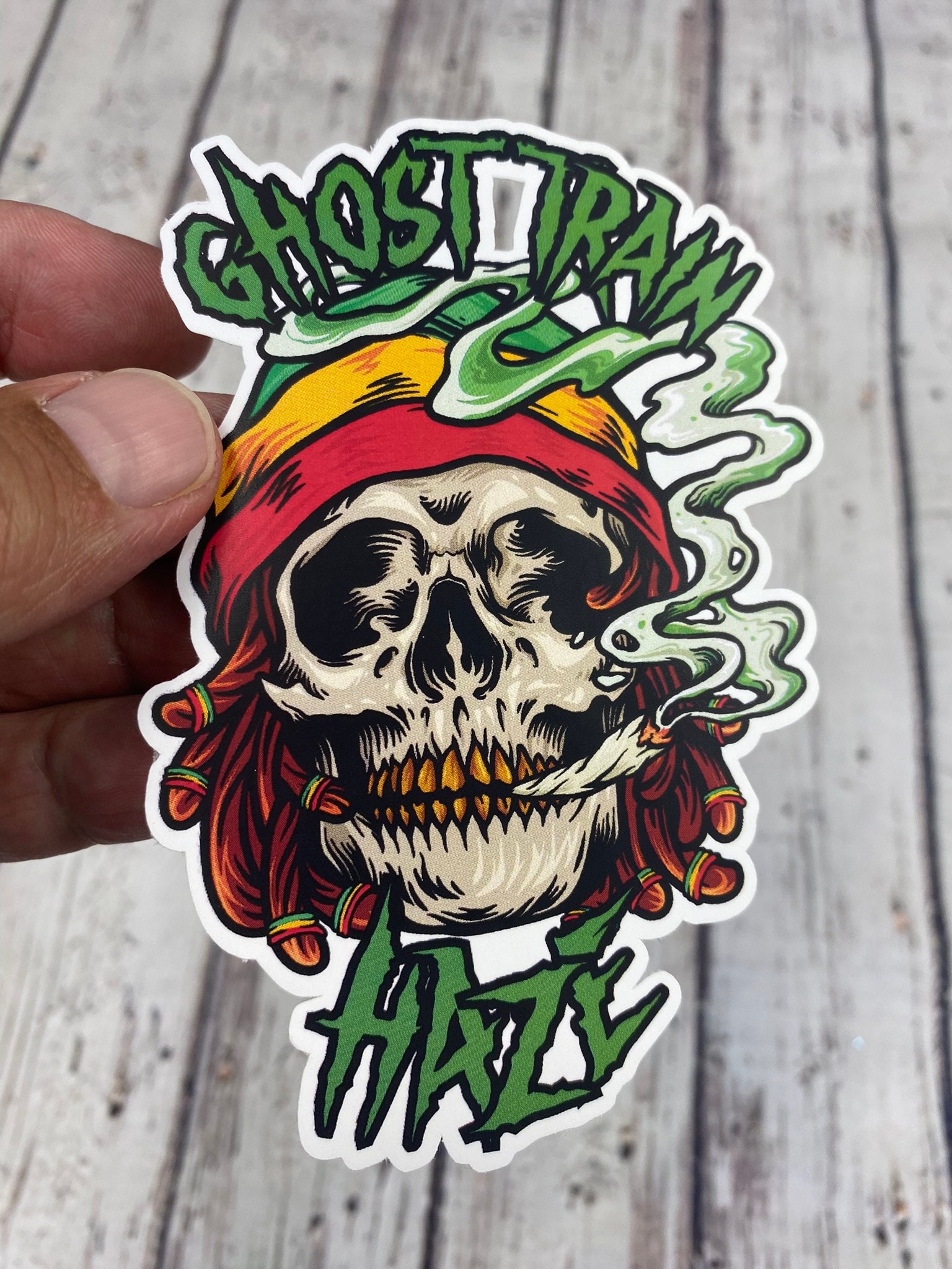Ghost Train Haze Vinyl Decal/sticker. Weed Stickers/stoner Stickers ...