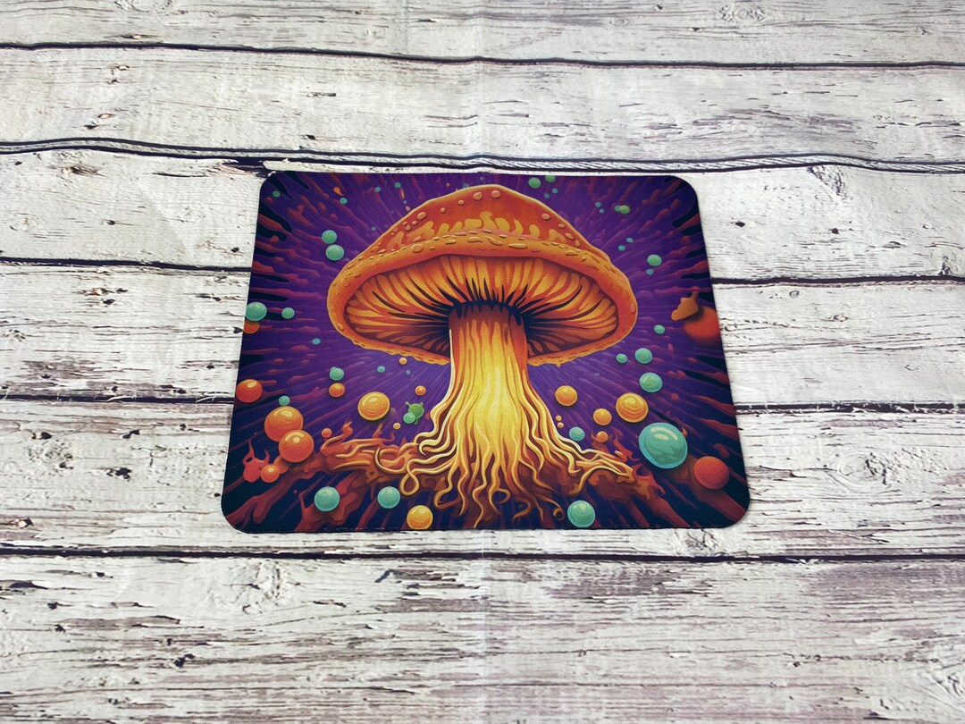 Magic Mushroom Mouse Pad. Trippy Mouse Pad. Psychedelic Mushroom Mouse ...