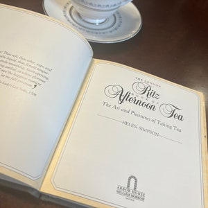 The London Ritz Book of Afternoon Tea, Vintage Hardcover, Rare With ...