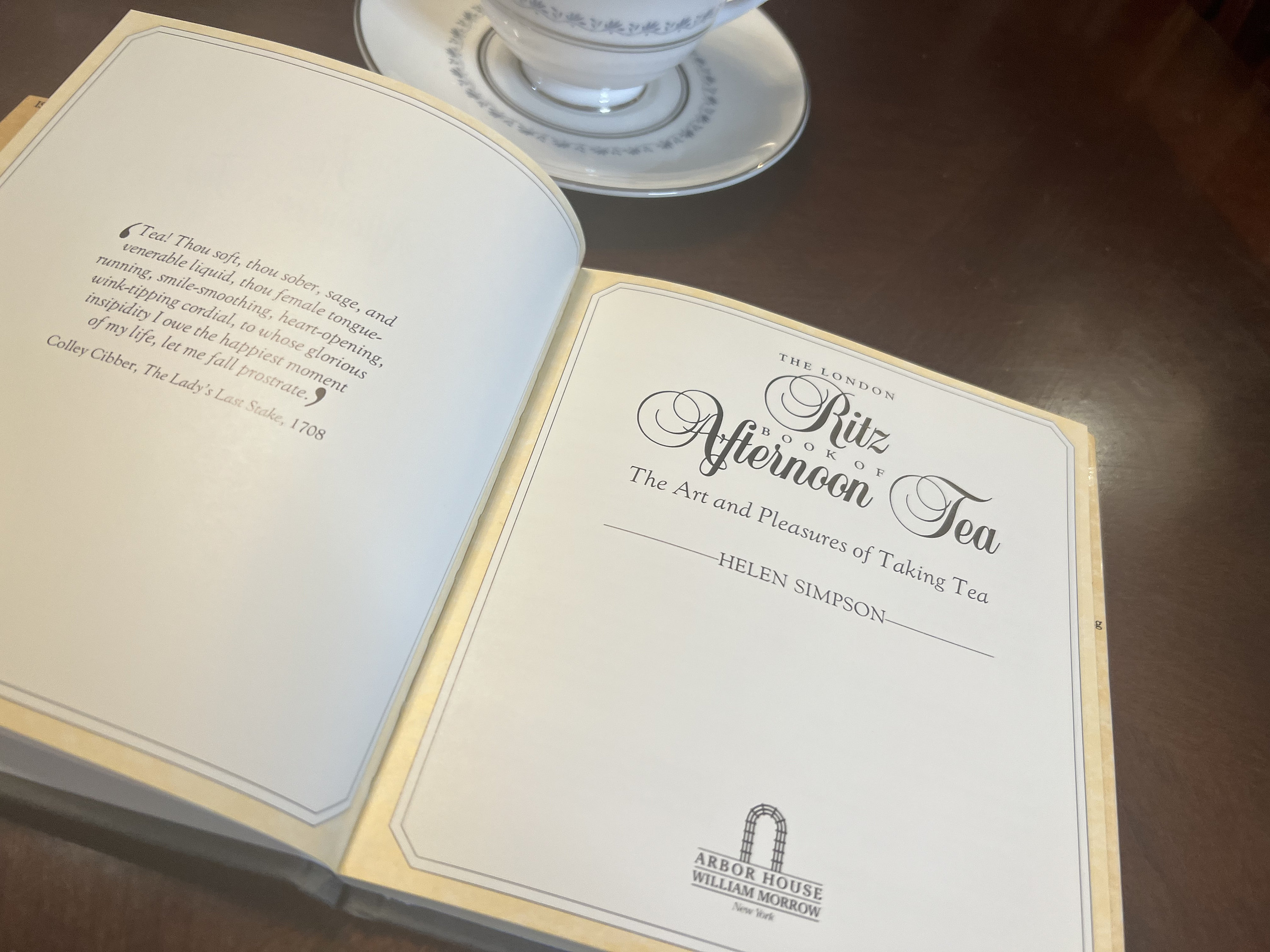 The London Ritz Book of Afternoon Tea, Vintage Hardcover, Rare With ...