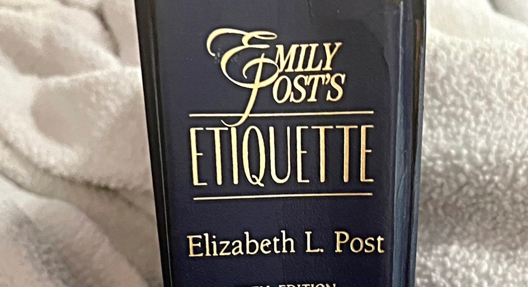 Etiquette Emily Post , RARE Thumb Indexed Version, Vintage Hardcover ...