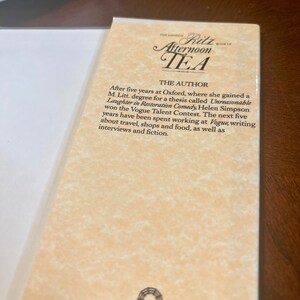 The London Ritz Book of Afternoon Tea, Vintage Hardcover, Rare With ...