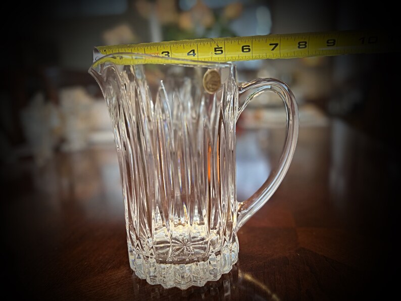 Vintage Crystal Pitcher, Cristal Darques Jug, “classic”, Water ...