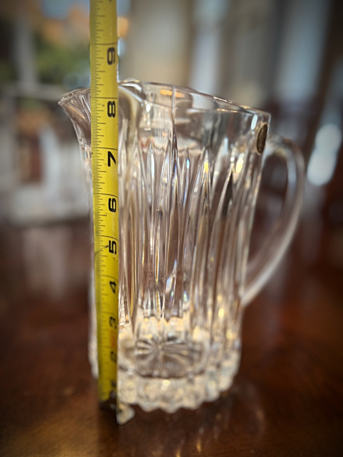 Vintage Crystal Pitcher, Cristal Darques Jug, “classic”, Water ...