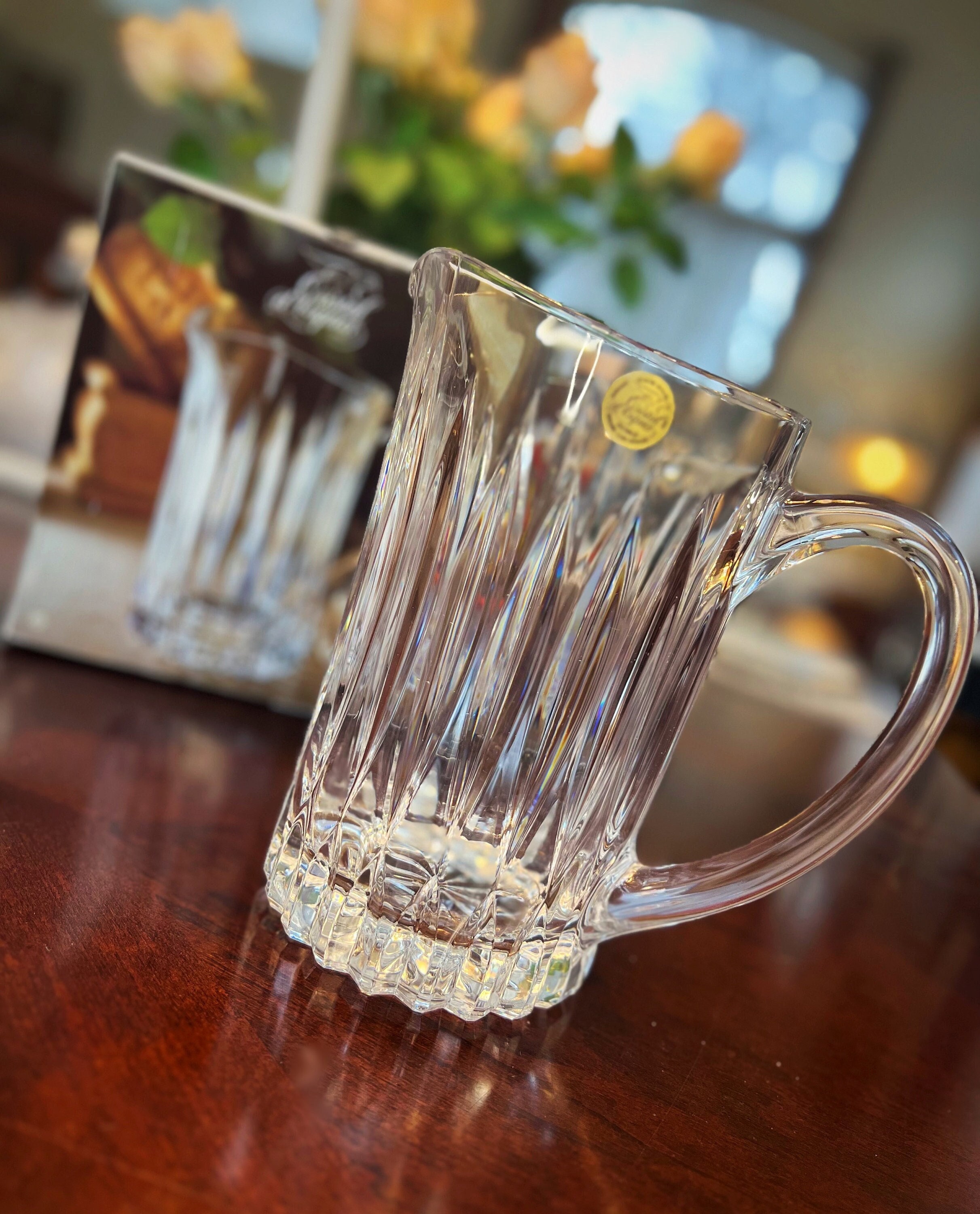 Vintage Crystal Pitcher, Cristal Darques Jug, “classic”, Water ...