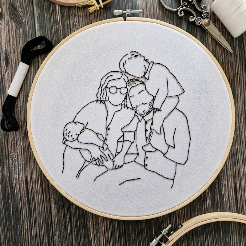 Portrait Embroidery - Etsy