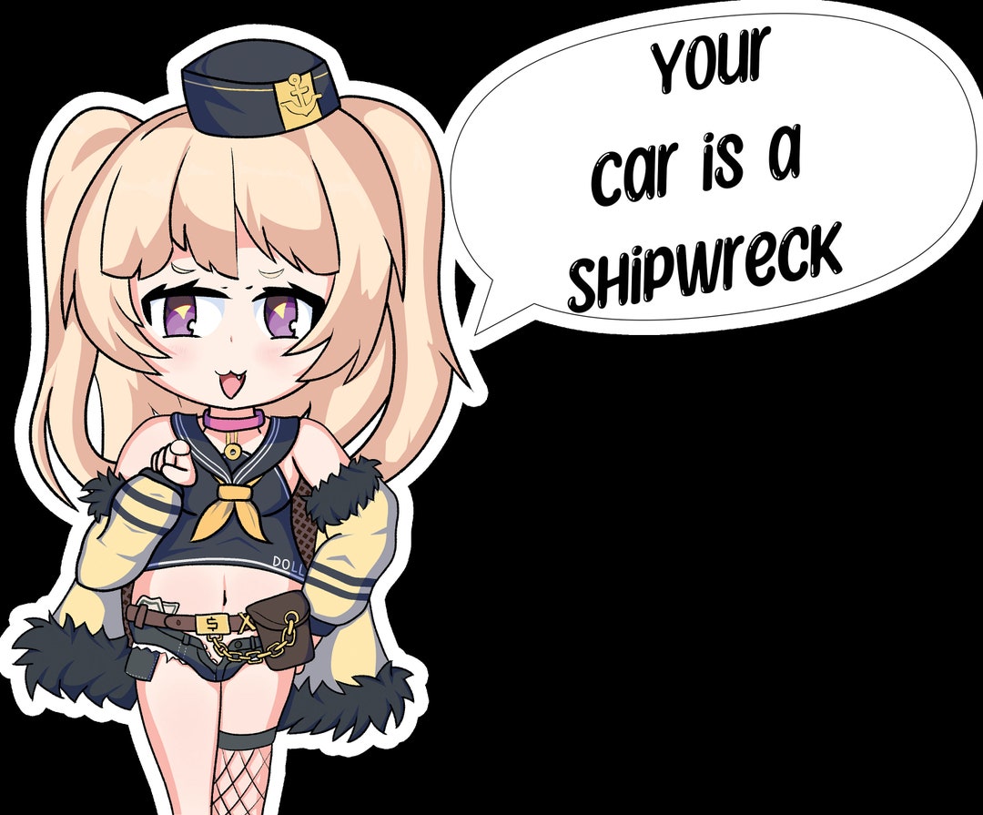 Bache | Azur Lane | Matte Holographic Anime Vinyl Laminated Waterproof ...