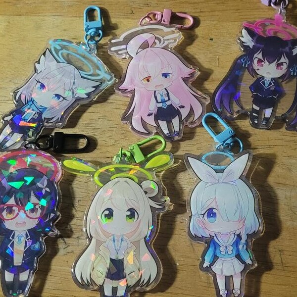 Blue Archive Keychain - Etsy