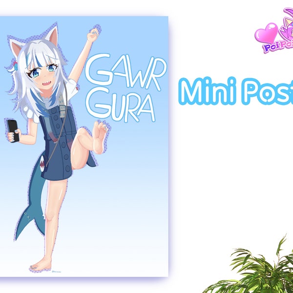 Hololive Gura Poster - Etsy