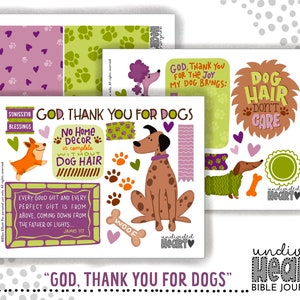 Bible Journaling Printable God, Thank You for Dogs Creative Christian ...