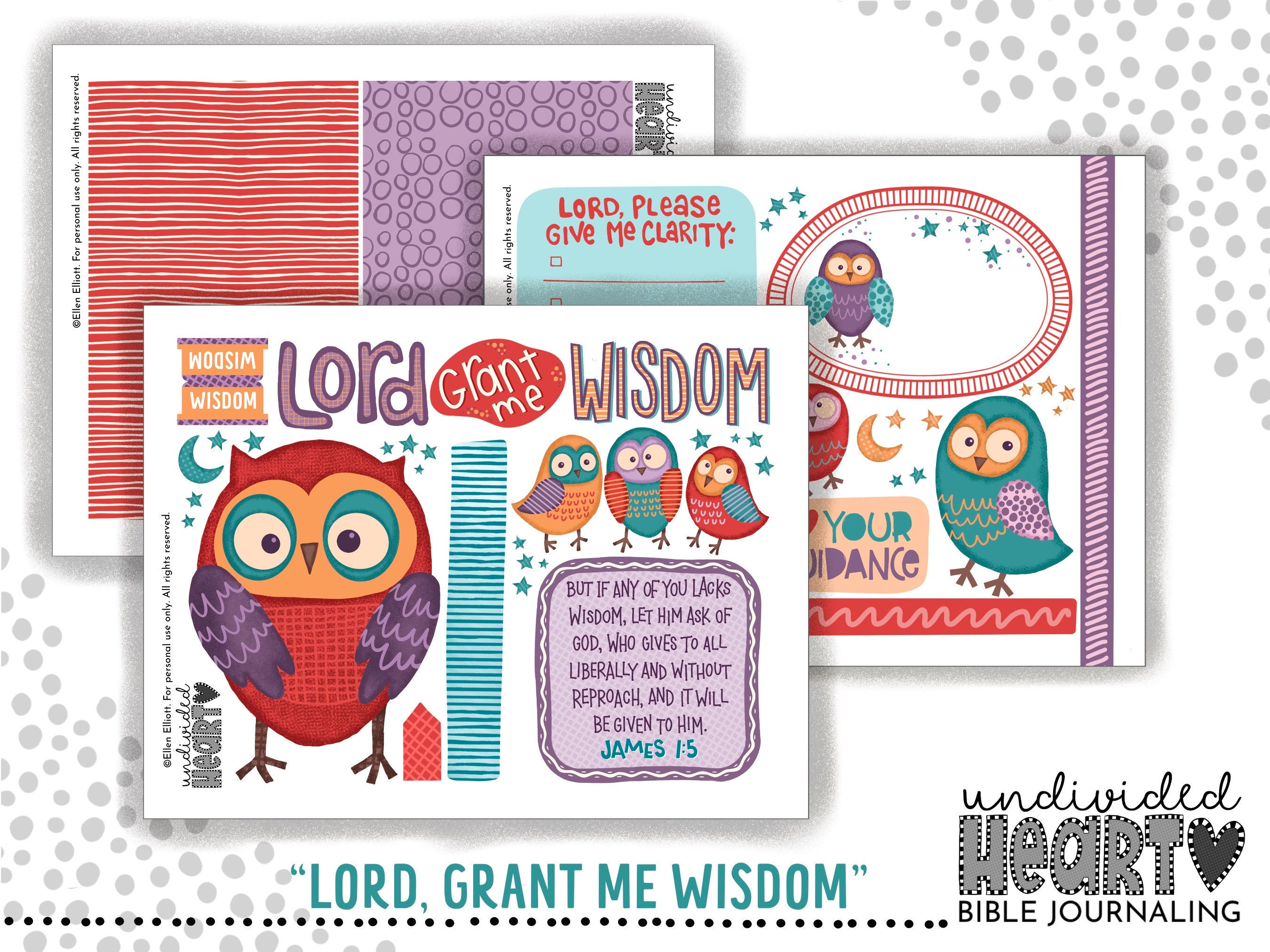 Bible Journaling Printable | Lord, Grant Me Wisdom Creative Christian ...