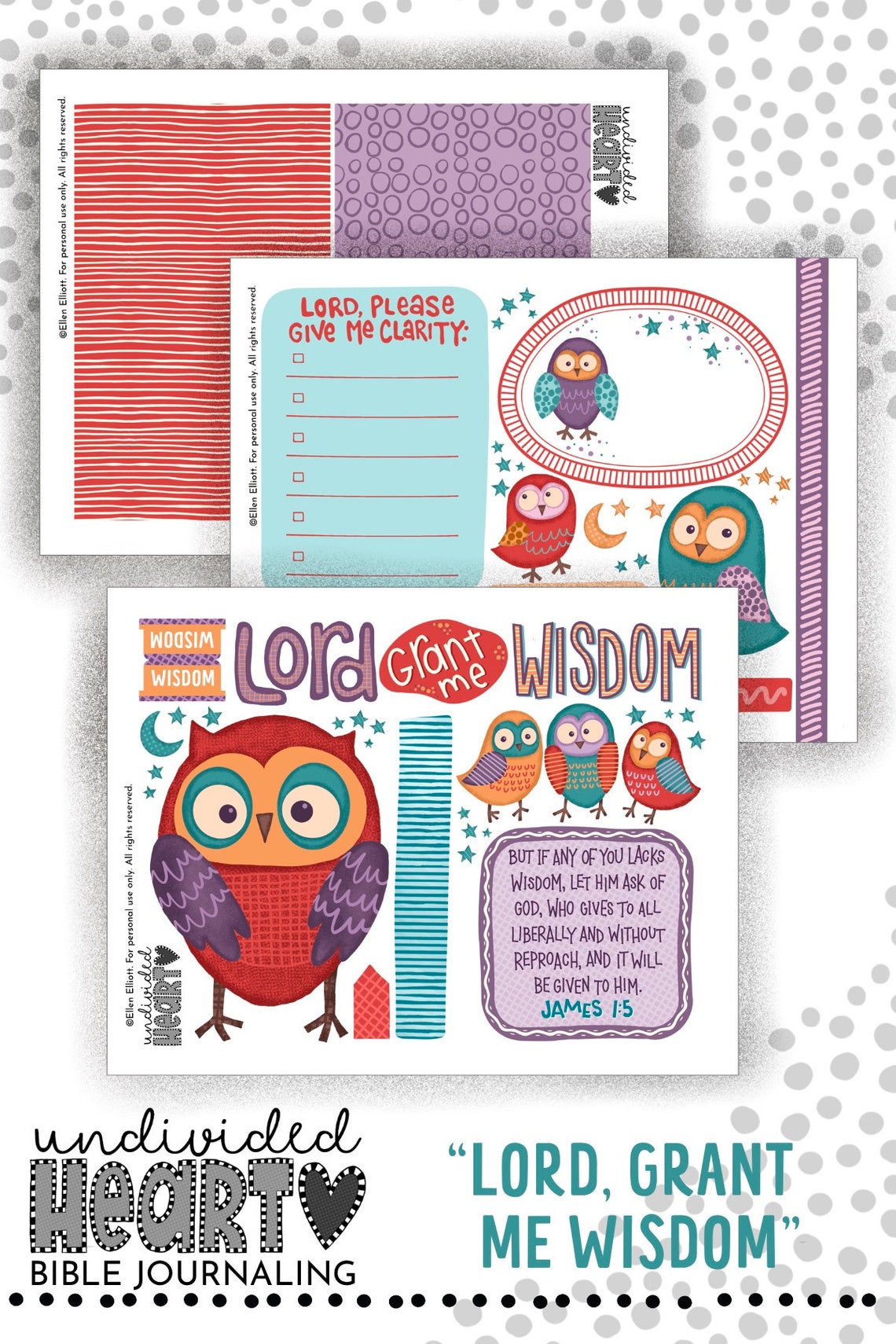 Bible Journaling Printable | Lord, Grant Me Wisdom Creative Christian ...