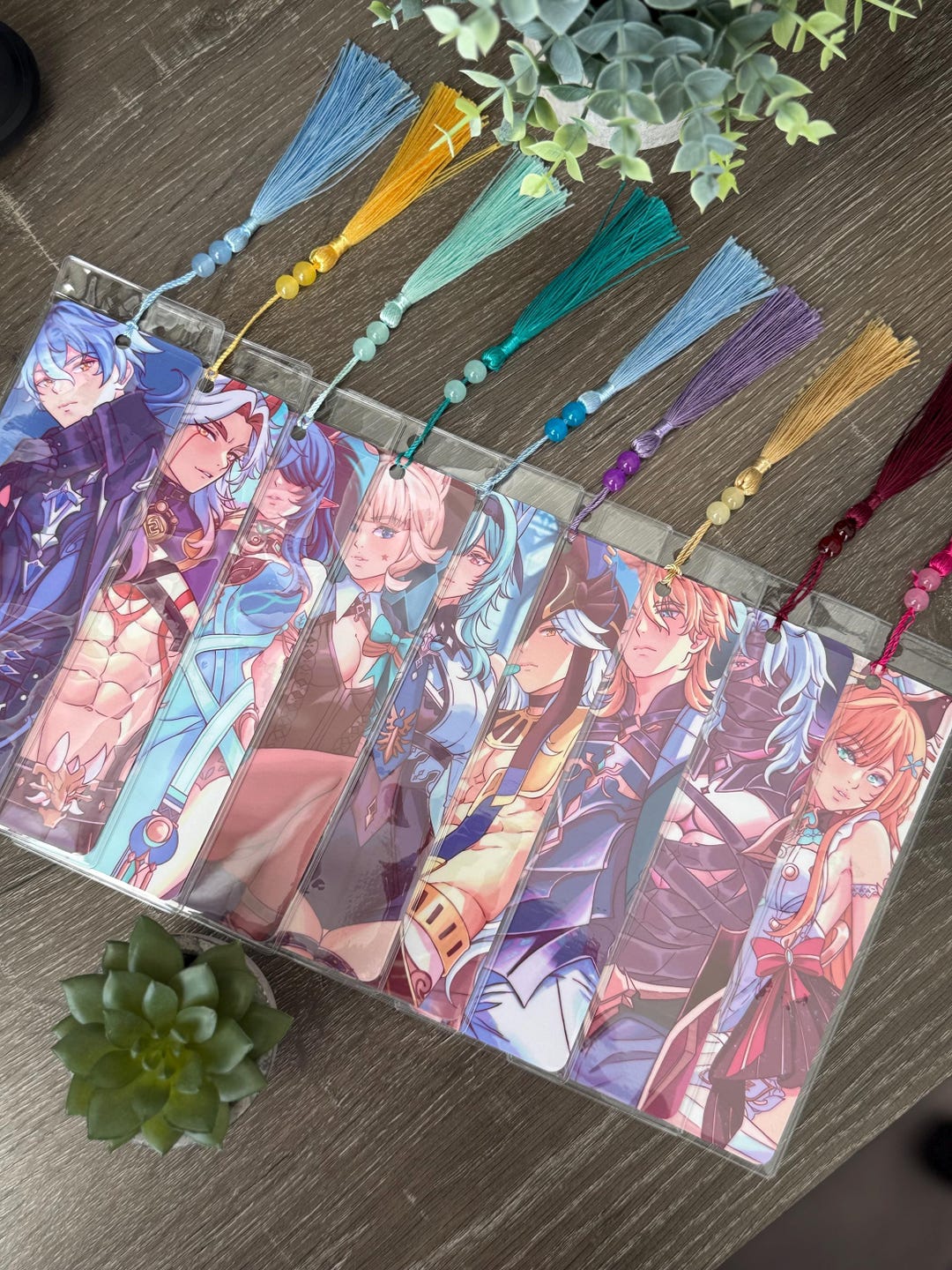 Genshin Character Bookmarks - Etsy