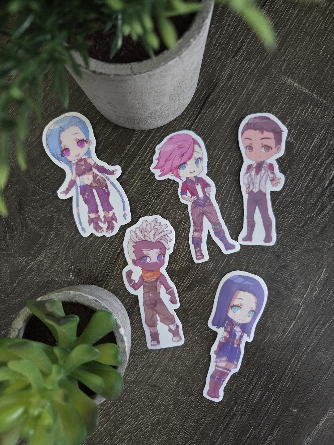 Arcane League of Legends Chibi Stickers - Etsy