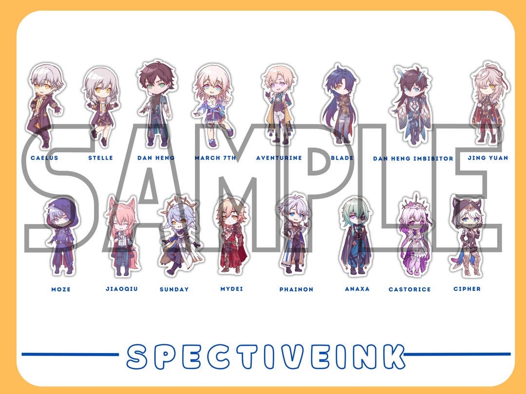 Chibi HSR Stickers - Etsy