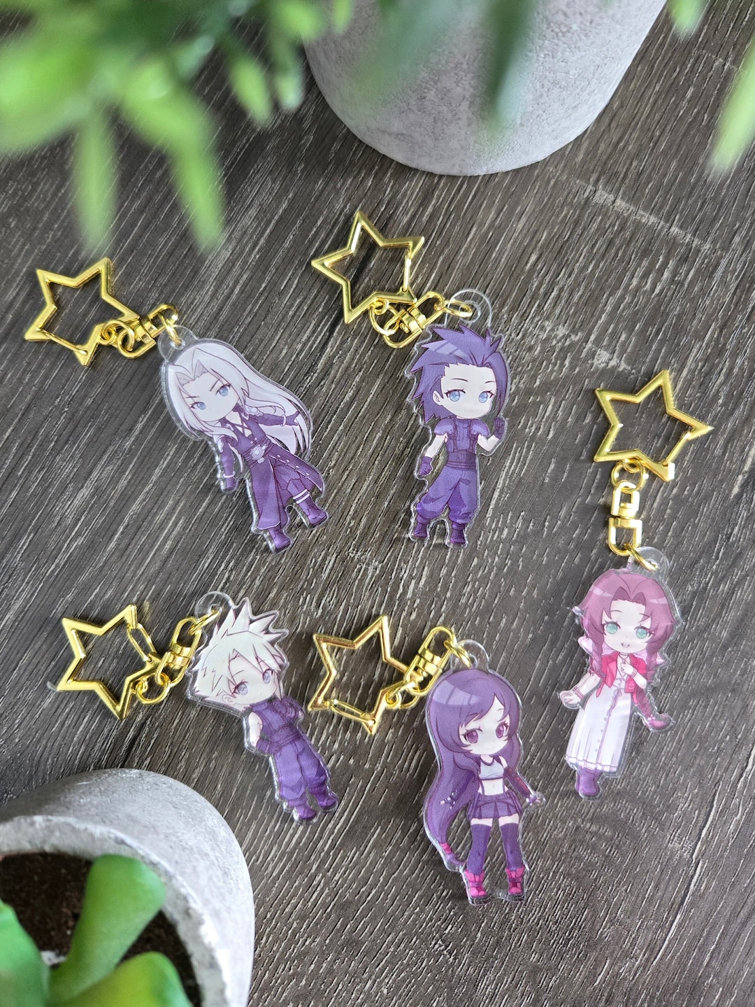 FF7 Chibi Charms - Etsy