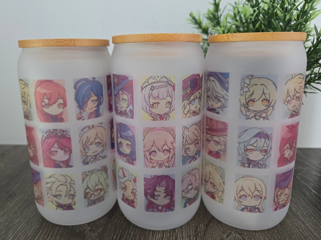 Genshin Impact - Chibi 16oz Glass Tumbler - Etsy