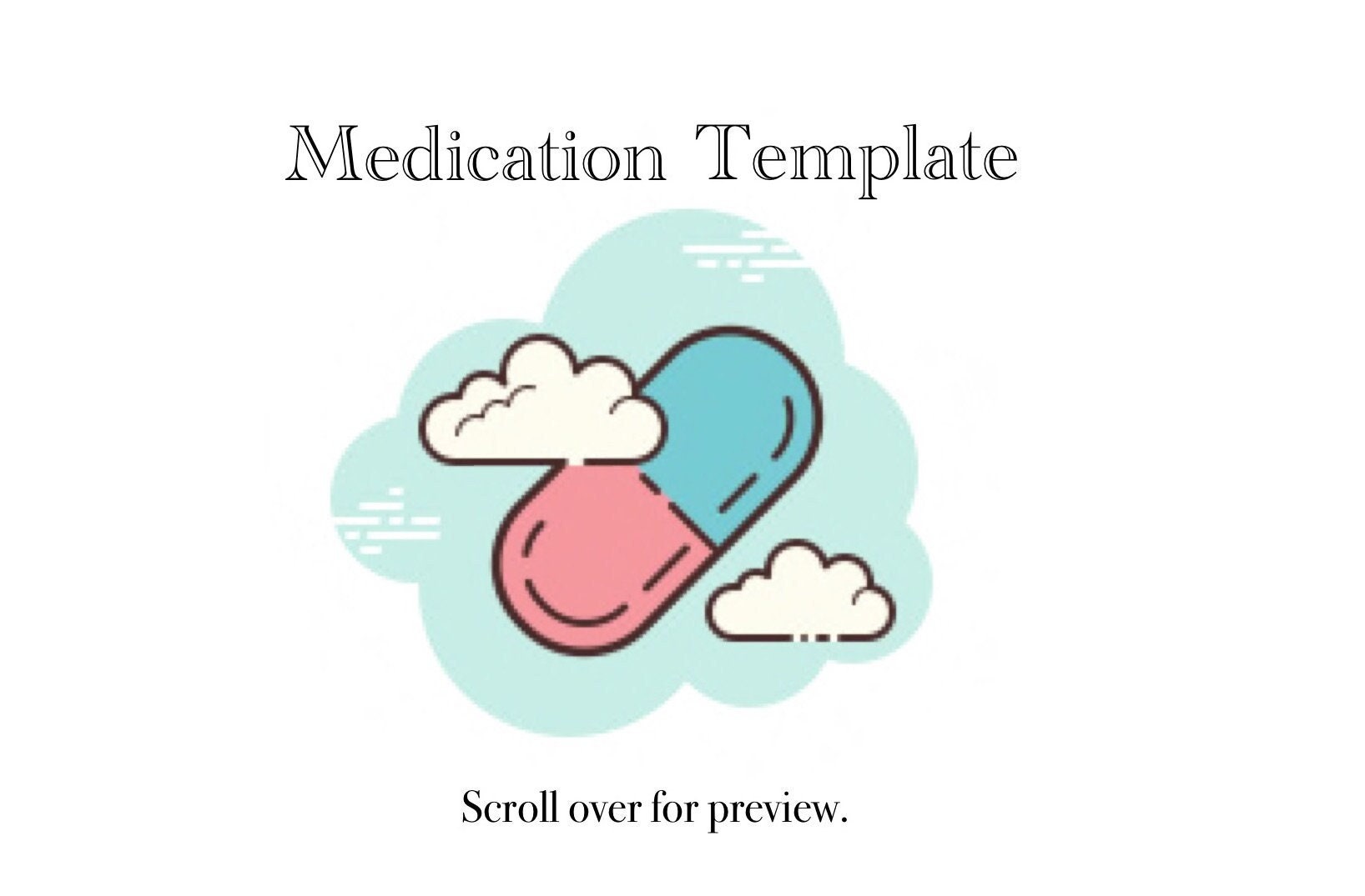 Pharmacology Medication Template - Etsy