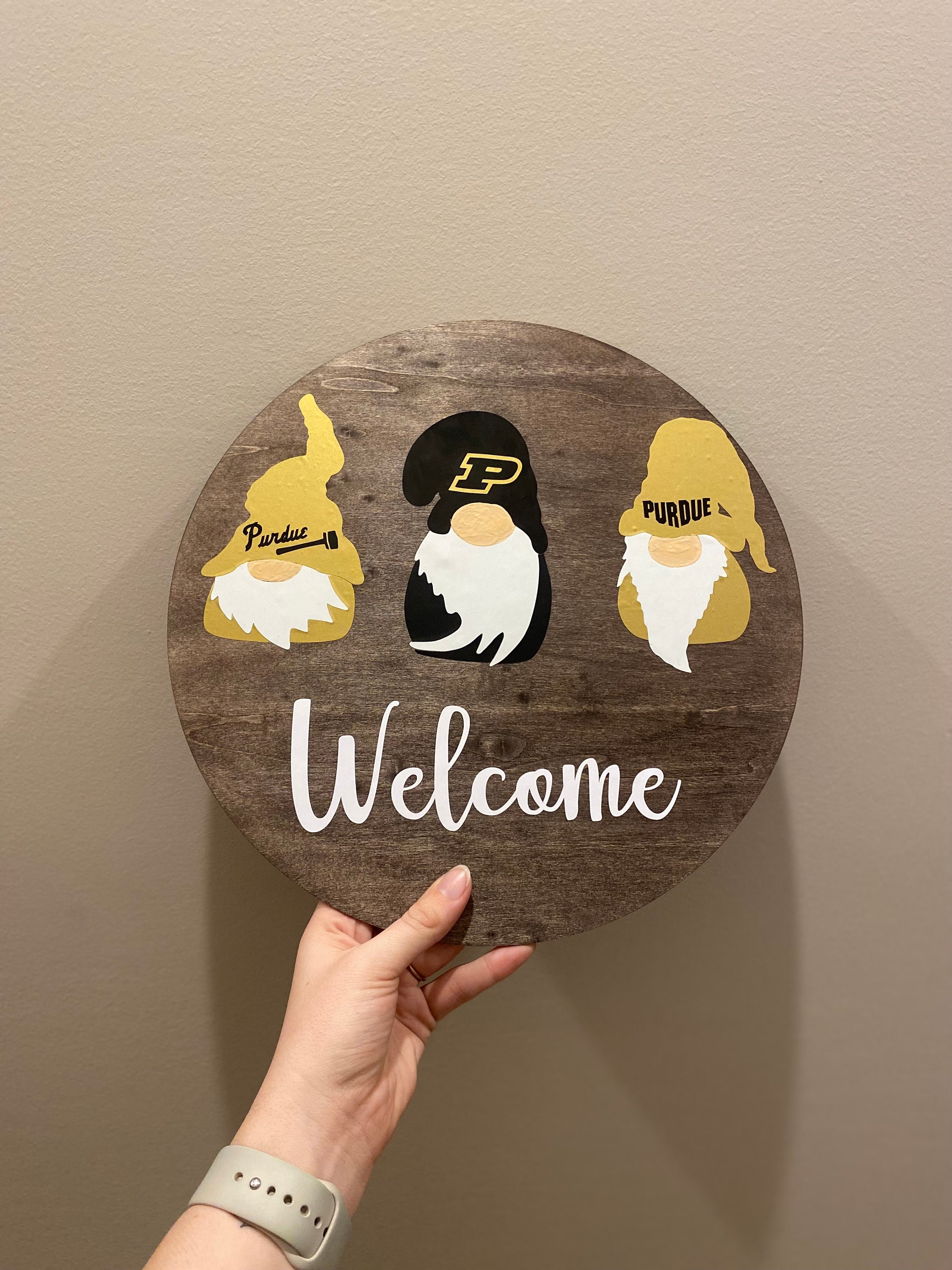 Purdue Gnome Door Sign - Etsy