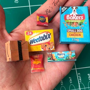 Printable Miniature Groceries - Etsy