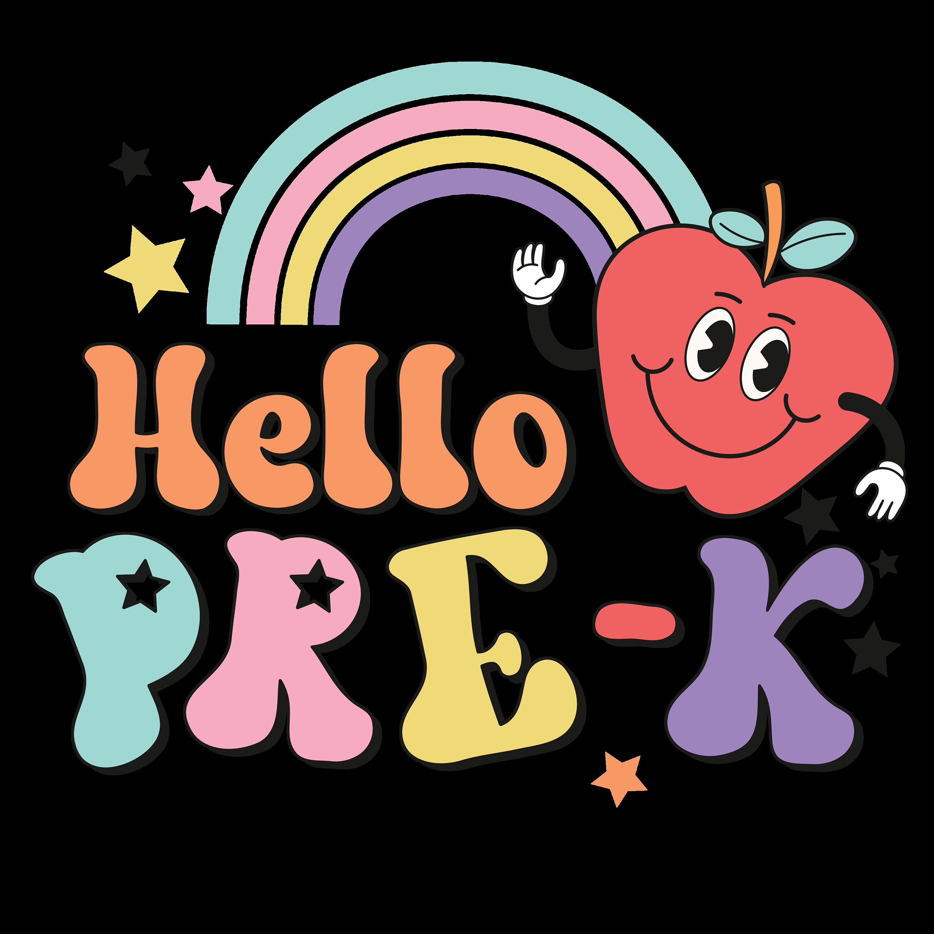 Hello Pre-k PNG **DIGITAL DOWNLOAD** - Etsy