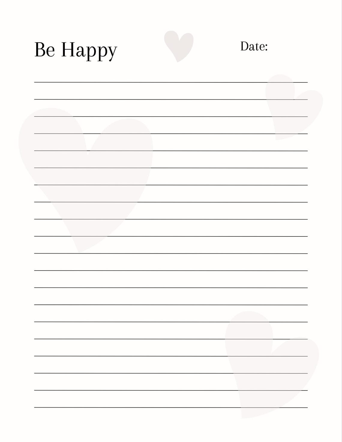 Simple Printable Journal Pages - Etsy
