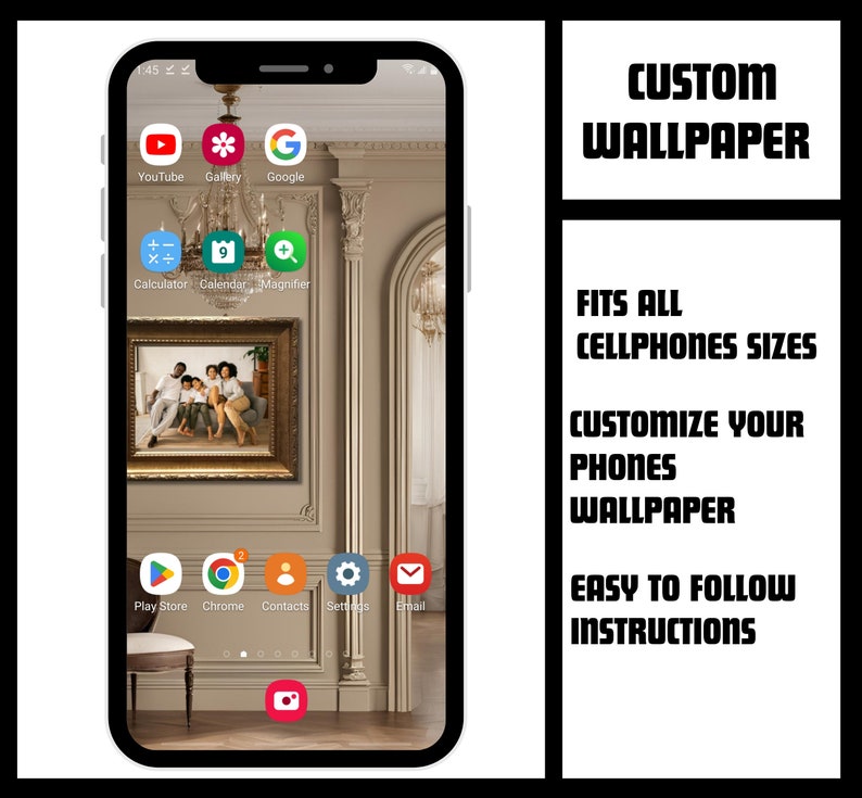 Luxury Hall Custom Phone Wallpaper Screensaver - Etsy