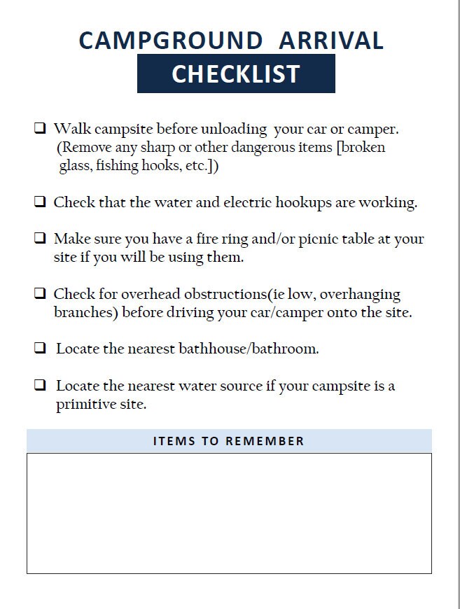 Summer Camp Planner Orv/digital Camping Planner/download and Print ...