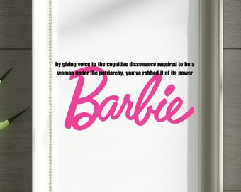 Barbie Movie Margot Robbie Fan Art DIGITAL Poster Print - Etsy