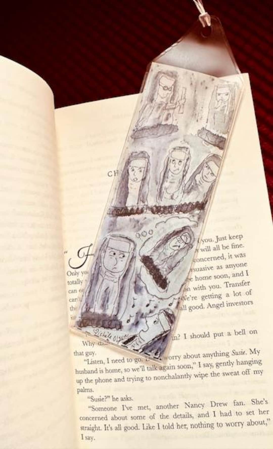 Nuns! Whimsical Nuns in a Bookmark for Memories or Pure Fun. Great Gift ...
