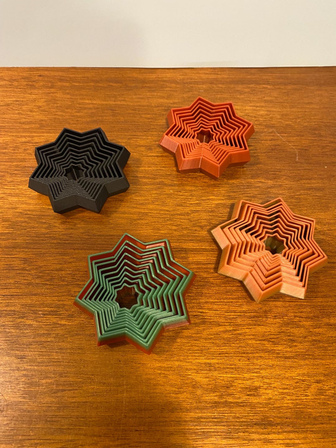 3D Printed Fidget Nesting Star Toys for Your Pocket or Desk Your Choice ...