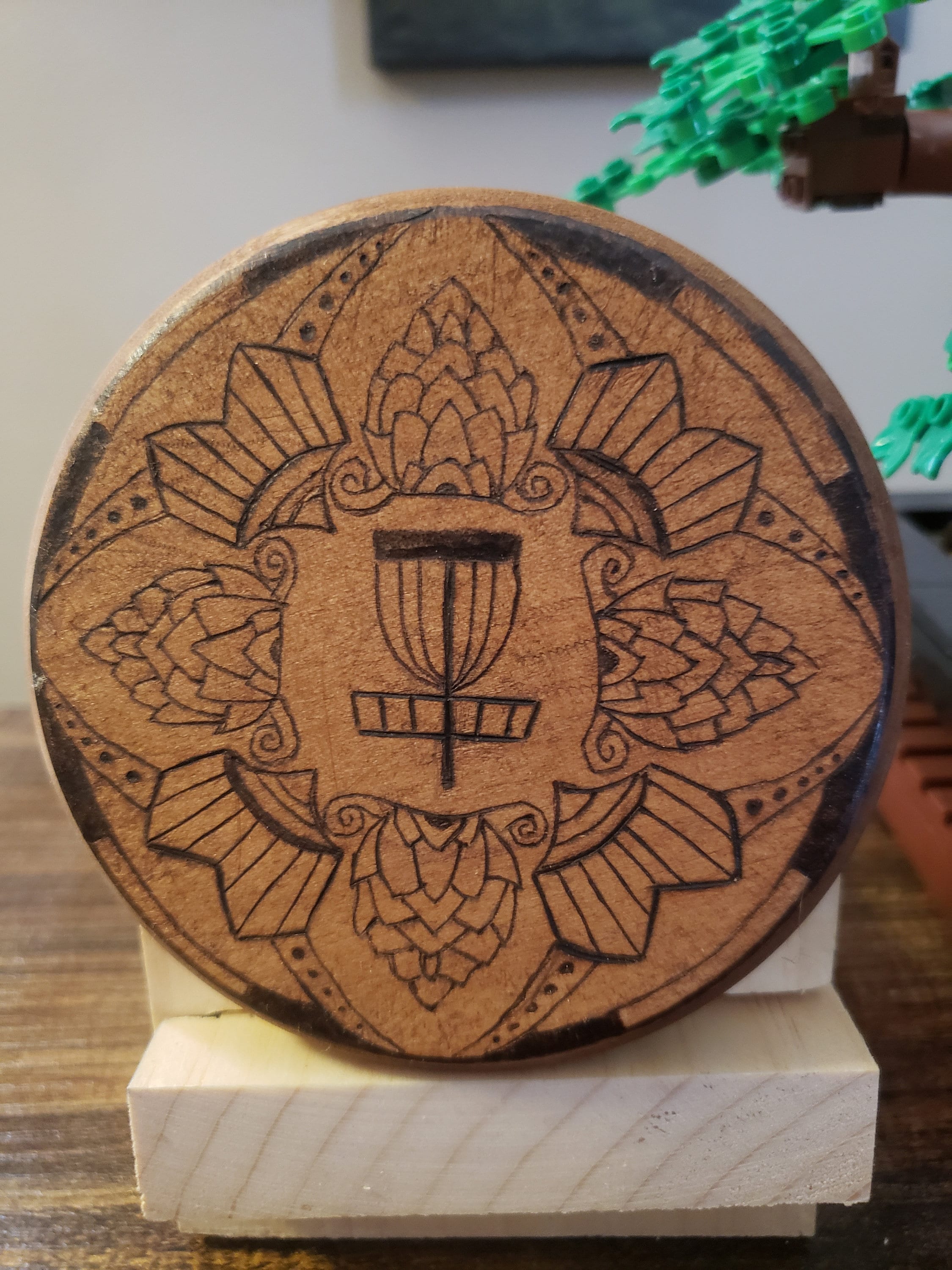 Custom Handmade Wooden Disc Golf Mini - Etsy