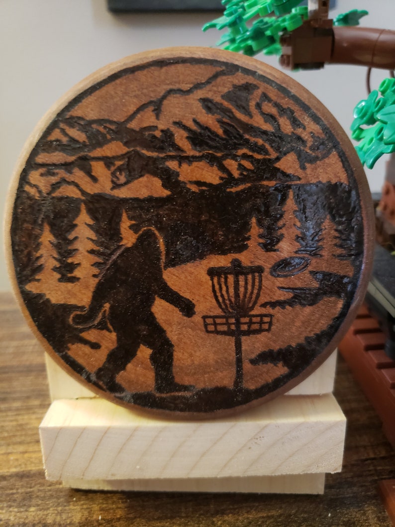 Custom Handmade Wooden Disc Golf Mini - Etsy