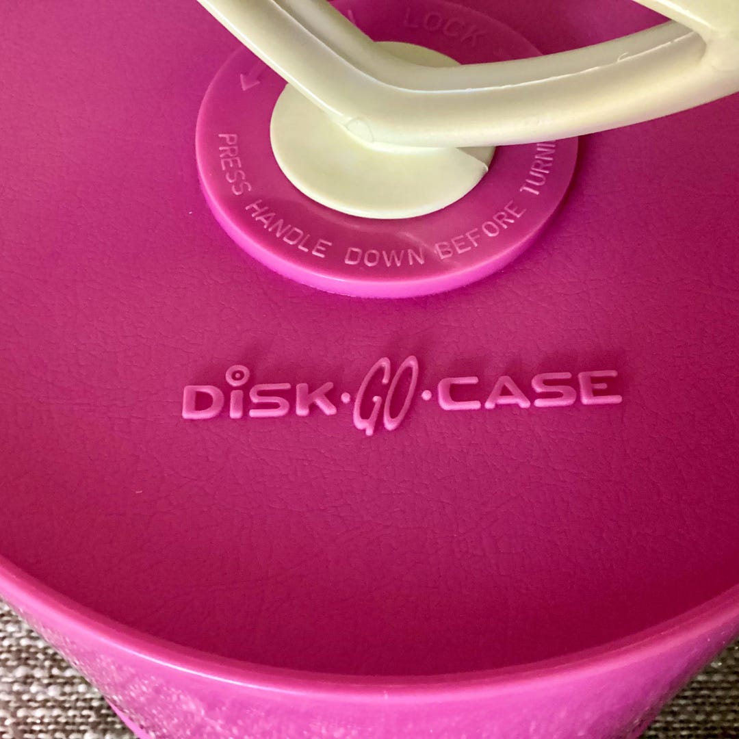 Disk-go-case, HOT Pink, Holds 45 RPM Vinyl Records, Portable Carrying ...