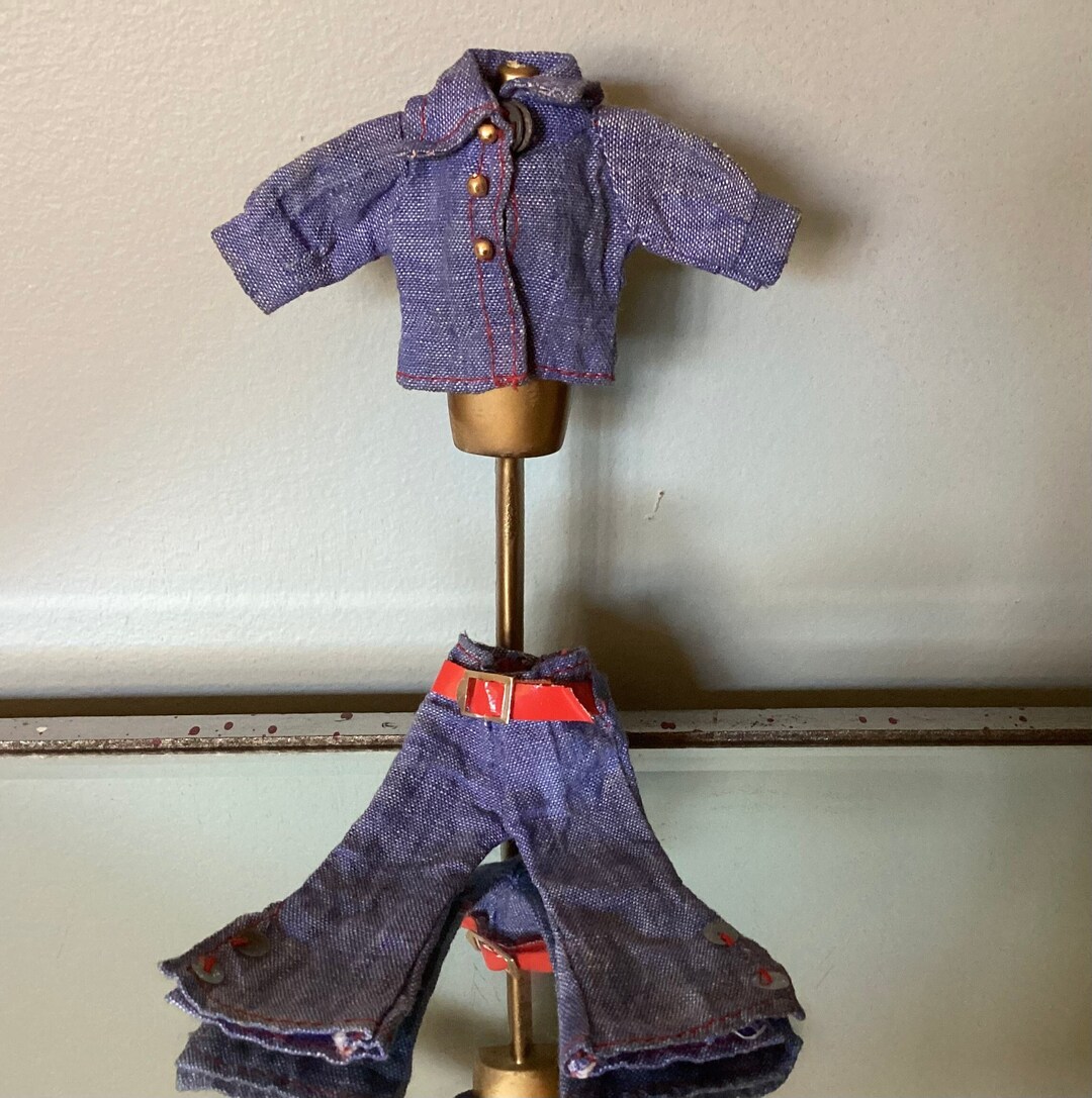 Dawn Doll CLONE DENIM 2 Piece Outfit, Includes Bell Bottoms Jeans ...
