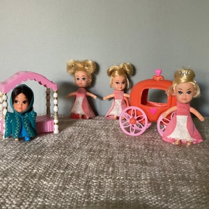 Storykins Dolls, Cinderella With Pumpkin Carriage, Sleeping Beauty With ...