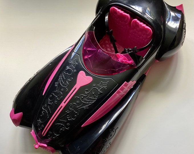 Monster High Car, SWEET 1600 Draculauras Roadster Black and Pink, Super ...