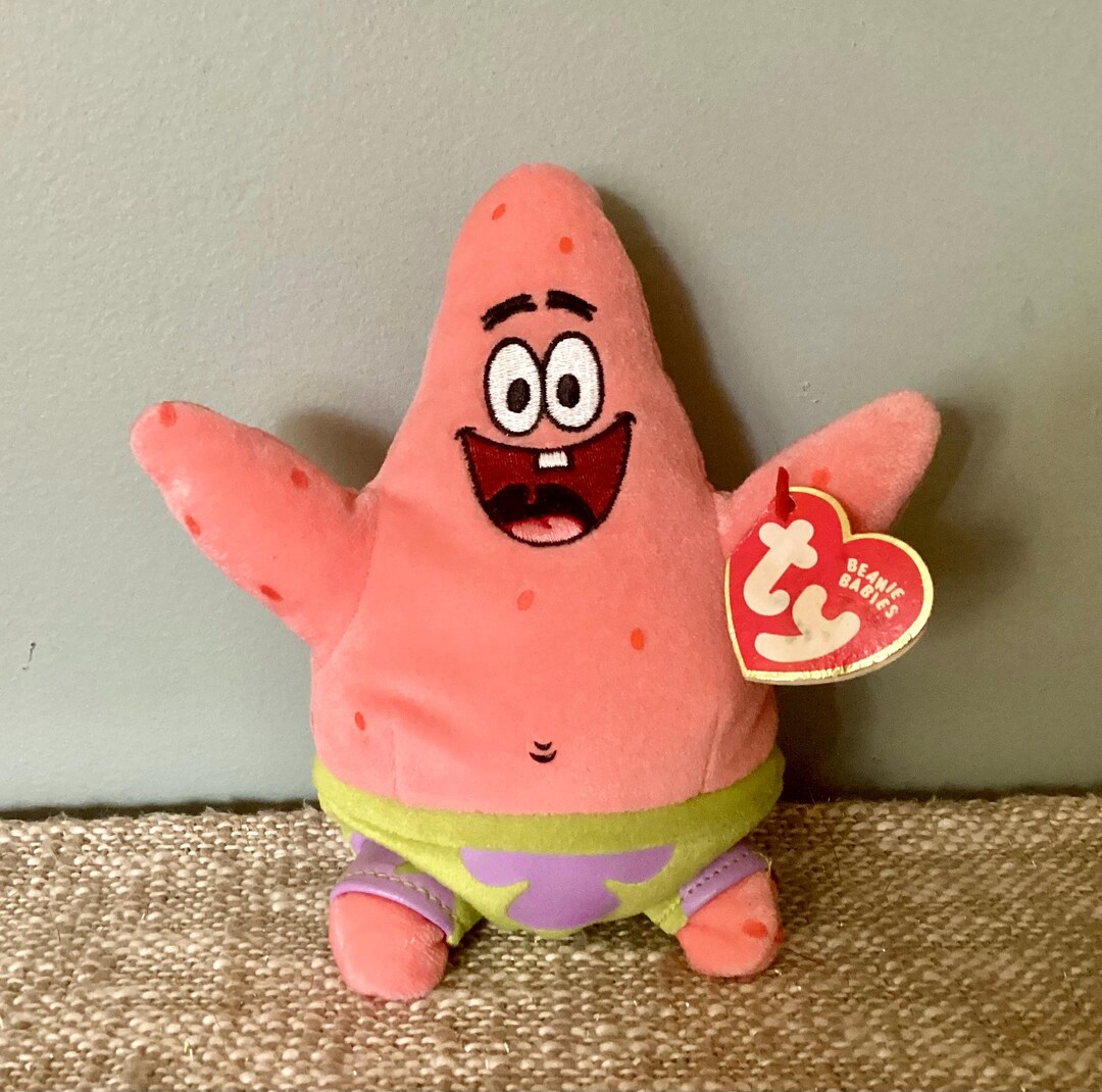 Ty PATRICK STAR Beanie Baby, Starfish Character in Spongebob ...