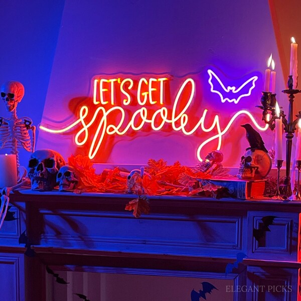 Halloween Lighted Sign - Etsy