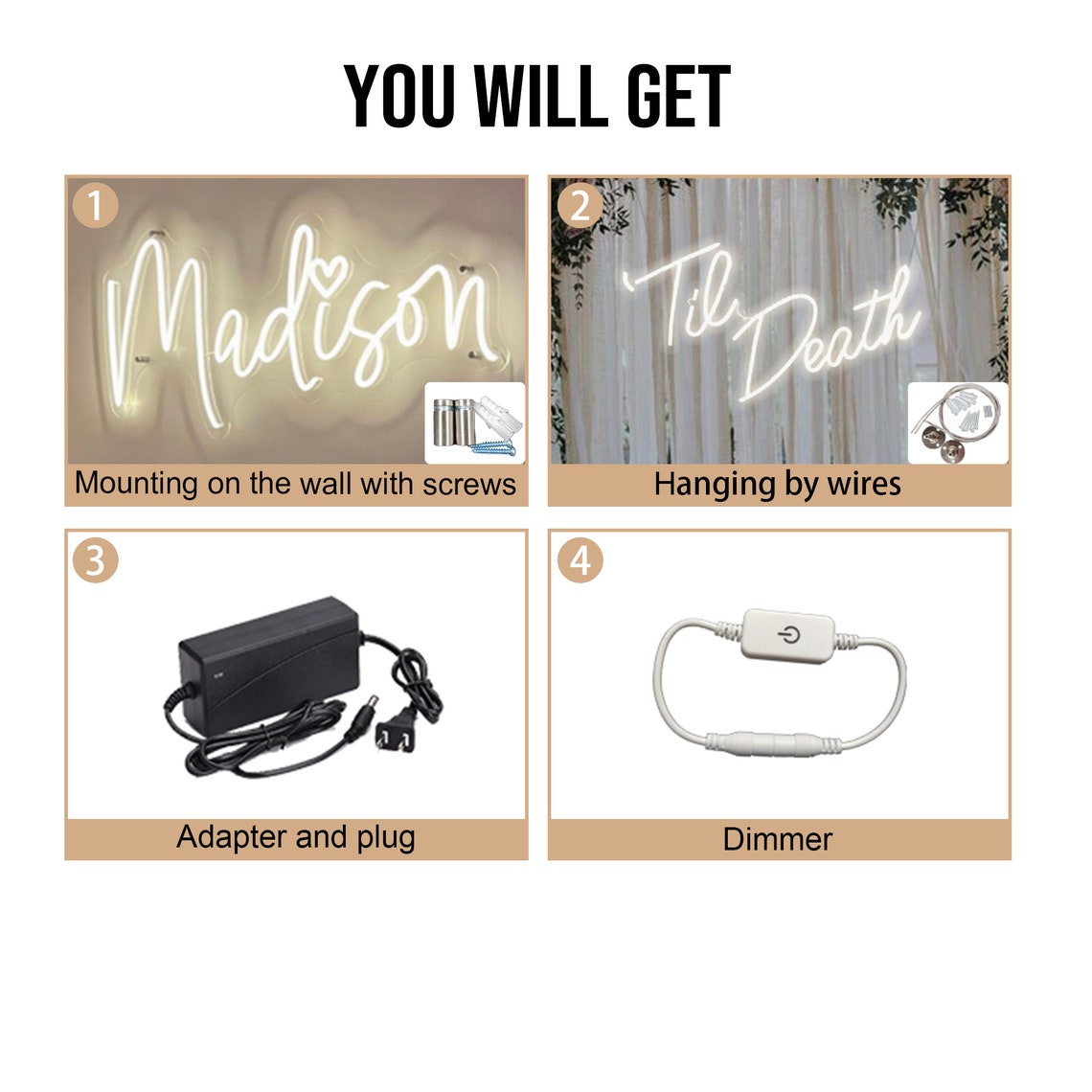 Custom Business Neon Lights Mirror Logo Sign acrylic Custom - Etsy