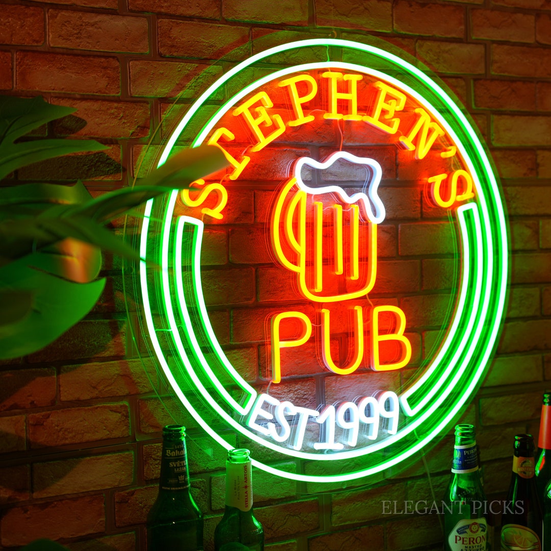 Business Neon Lights,bar Sign for Home Bar,custom Led Lights Sign for ...