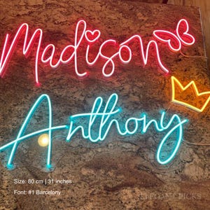 Custom Neon Sign for Kids Bedroom, Custom Name Neon Sign, Home Decor ...