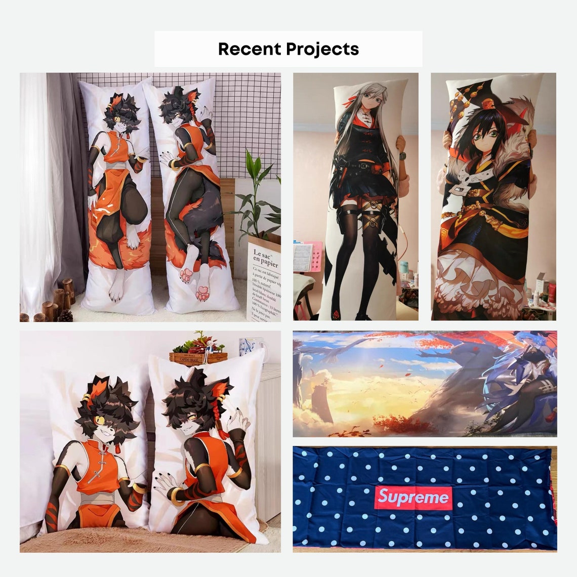 Custom Gay Furry Body Pillow Dakimakura Custom Body Pillow | Etsy India