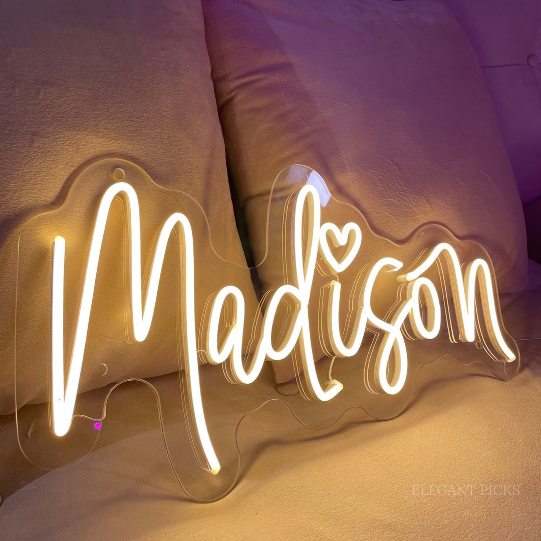 Custom Neon Sign for Kids Bedroom, Custom Name Neon Sign, Home Decor ...