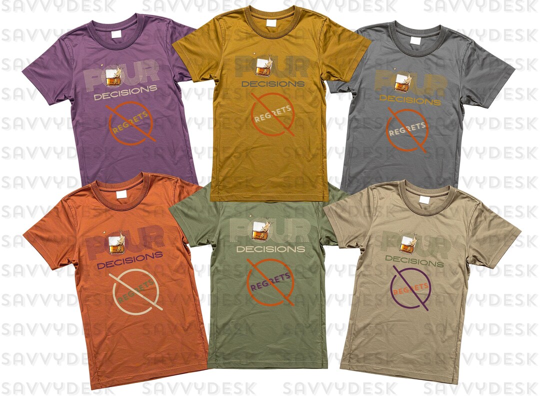 Pour Decisions No Regrets PNG | Funny Thanksgiving Shirt Design ...