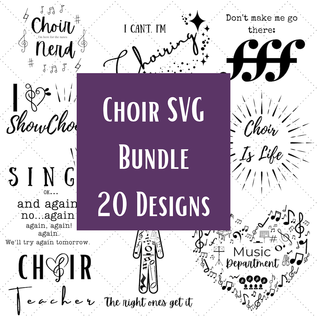 Choir SVG Bundle Show Choir SVG Choir Teacher - Etsy Canada