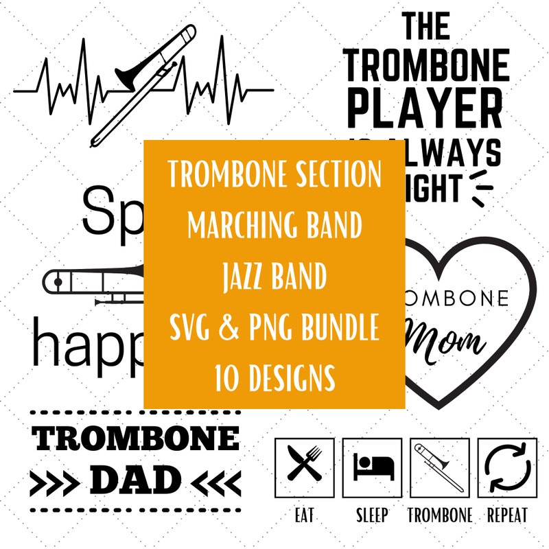 Trombone Svg - Etsy