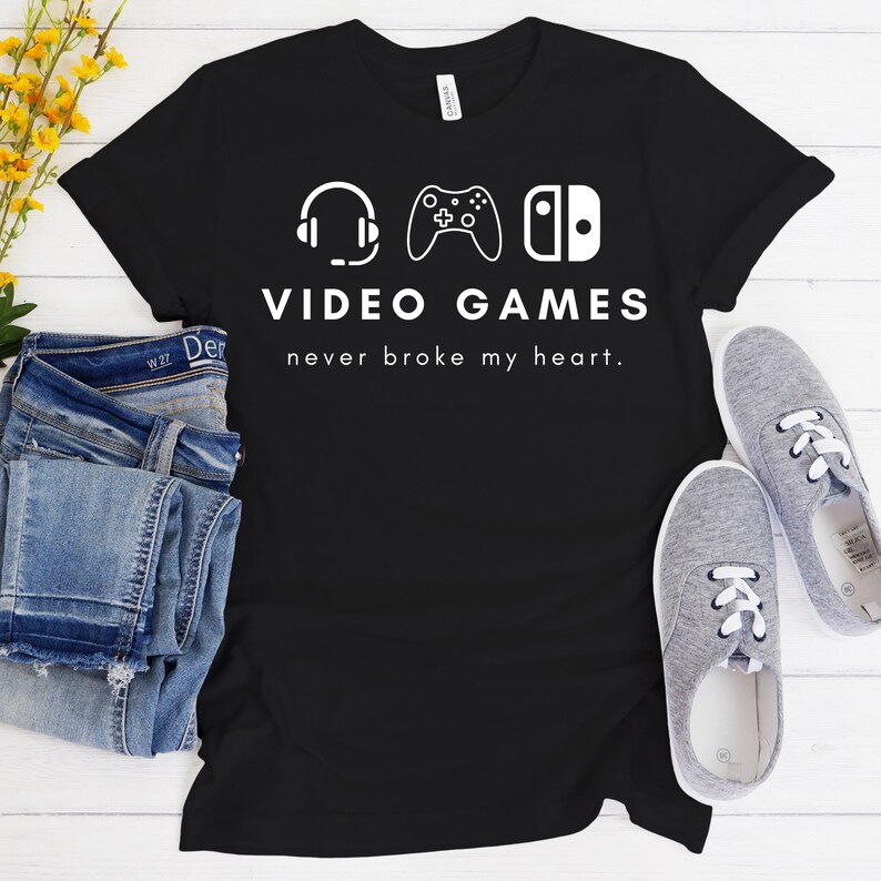 Gamer SVG & PNG Cut File for Cricut, Silhouette Funny Gamer T-shirt ...